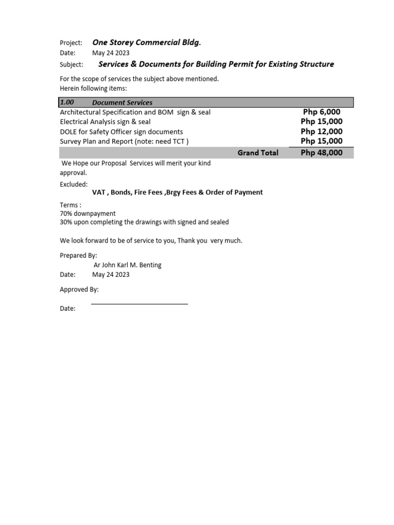 Proposal For Documents Sign and Seal | PDF