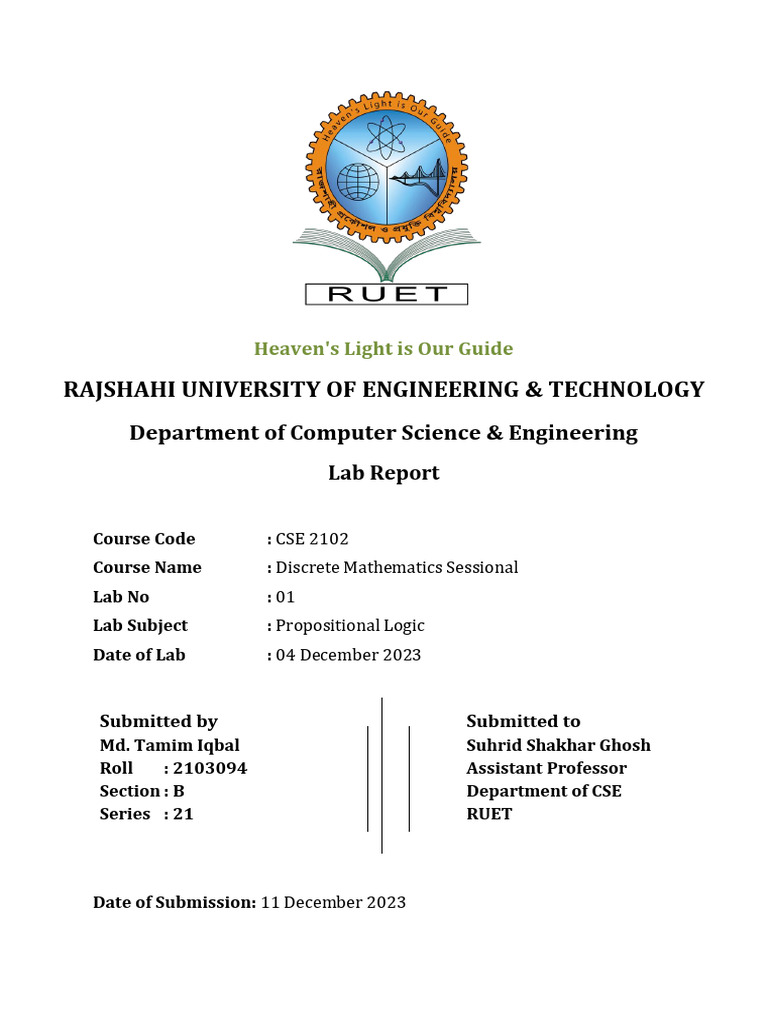 DMlab1_merged | PDF | Logic | Computer Programming