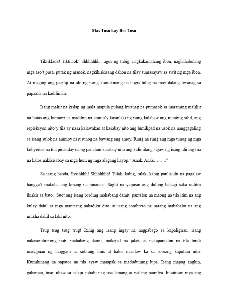 Grade 6 - Mas Tuso Kay Bos Toso | PDF
