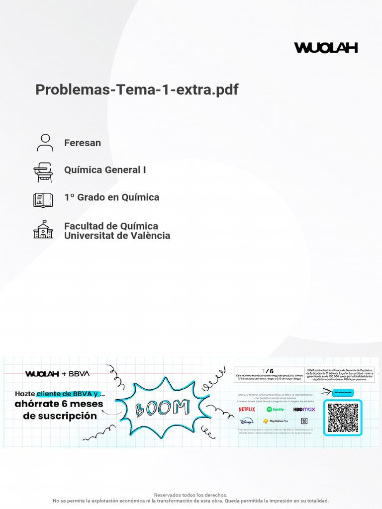 Problemas Tema 1 | PDF