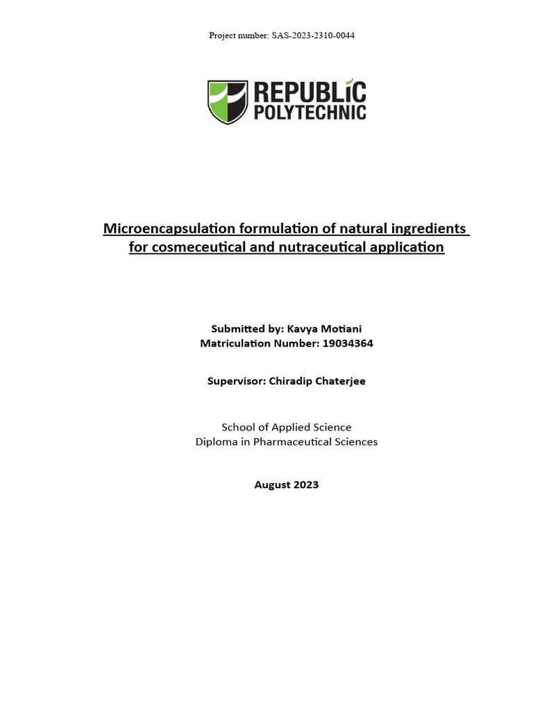 FYP Report Kavya_RP_SAS | PDF | Scanning Electron Microscope | Microscope