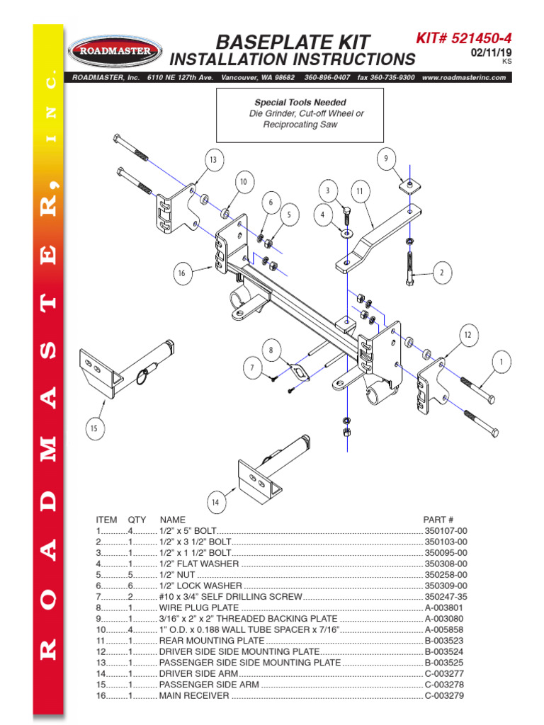 Baseplate Kit: Installation Instructions | PDF | Electrical Connector ...