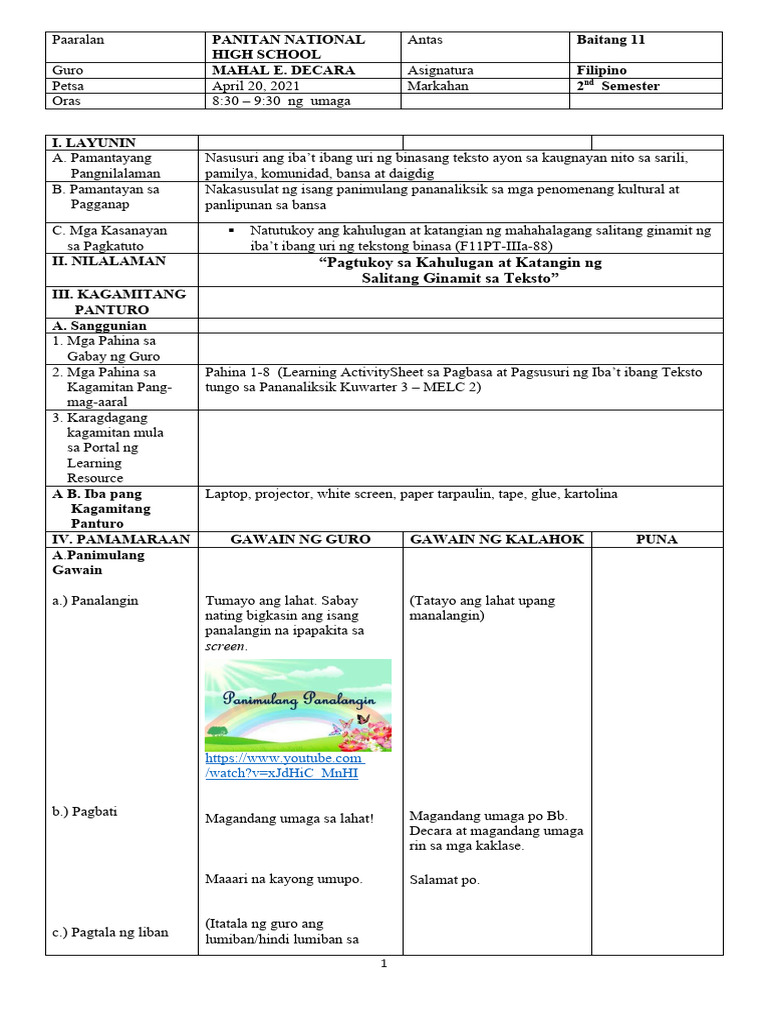 COT 2nd Quarter | PDF