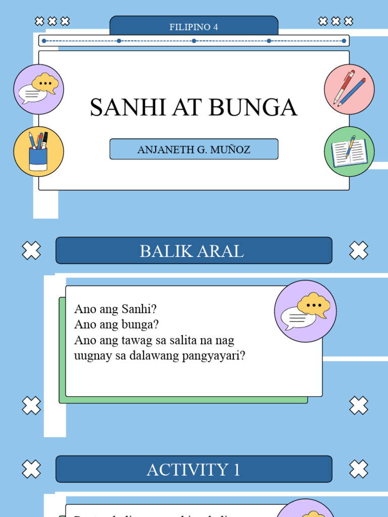 Sanhi at Bunga Activities | PDF