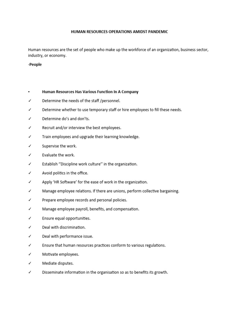 Human Resources | PDF