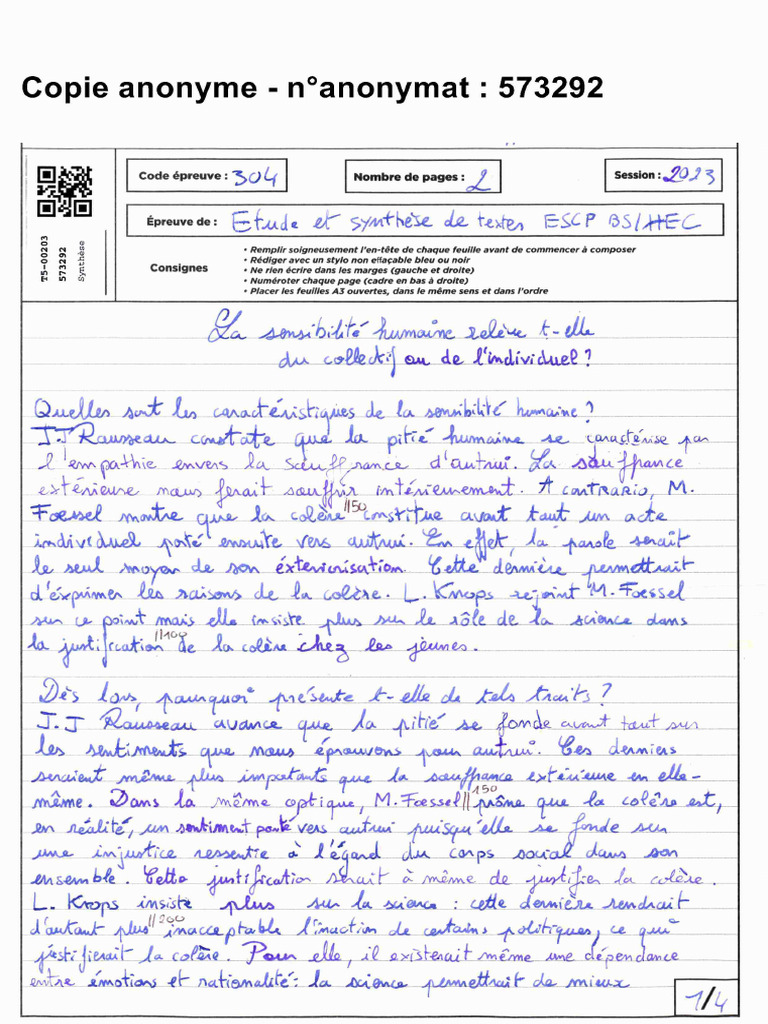 Copie Synthèse 2023 | PDF