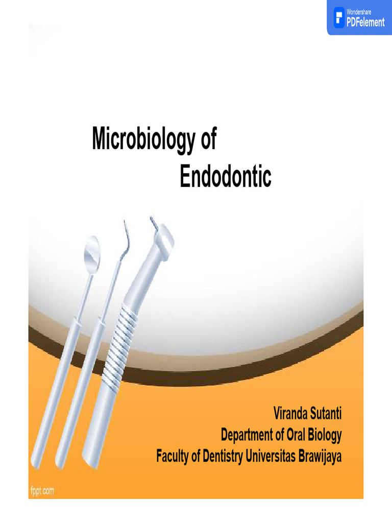 Endodontic Microbiology | PDF