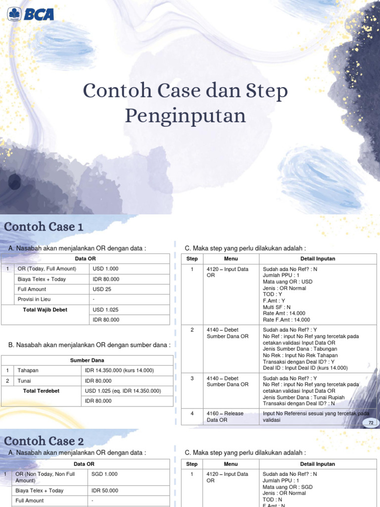 BGAA - 3. Contoh Case Dan Step Penginputan | PDF