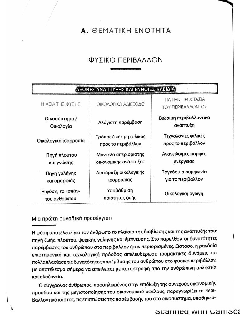 Φυσικό Περιβάλλον 1 εως 5 | PDF