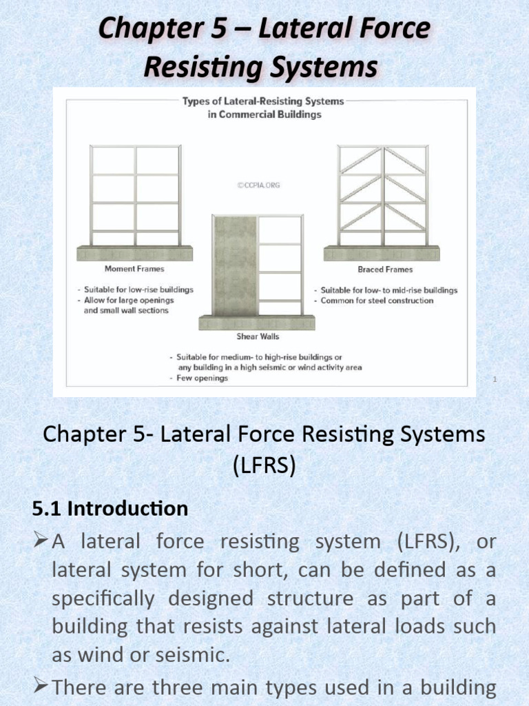 CH-5-Structural Design 2023 LFRS | PDF | Force | Column