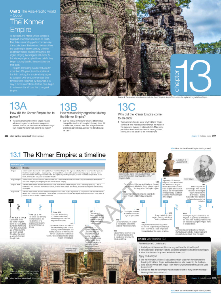 Chapter 13 The Khmer Empire Obook Only | PDF