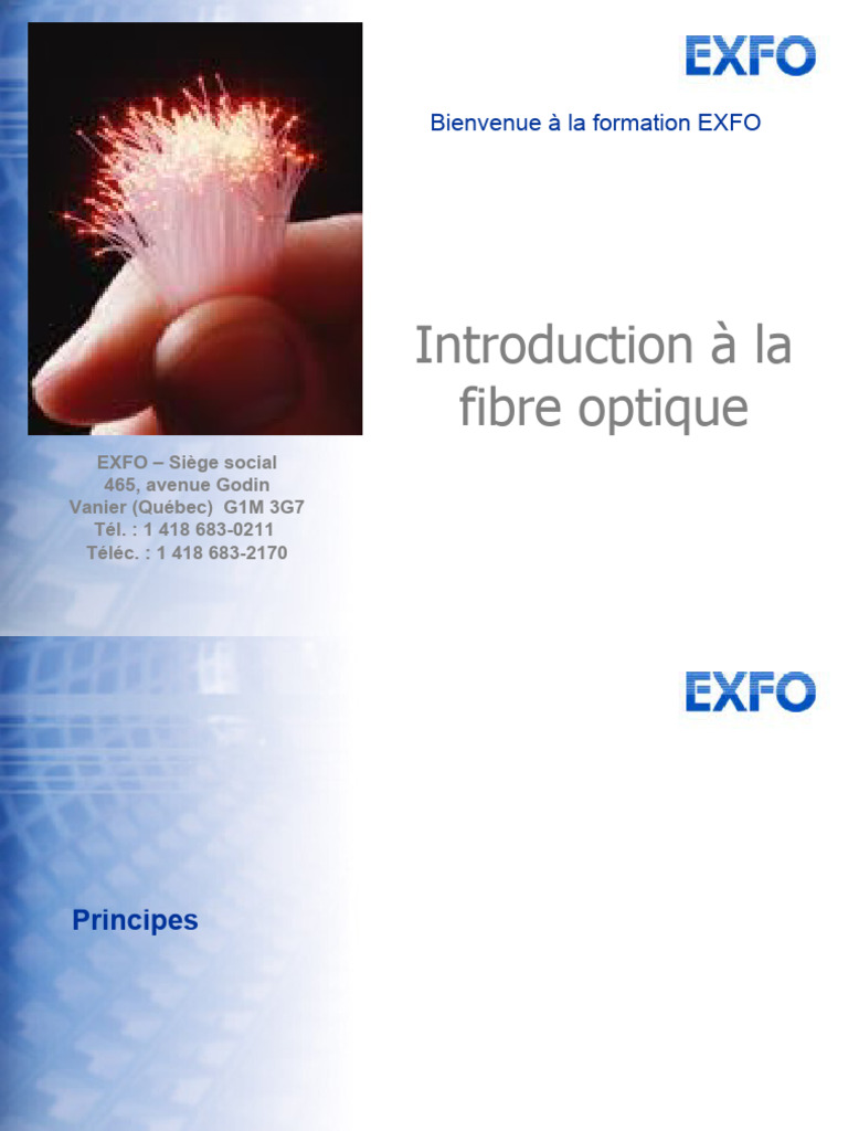 EXFO | PDF | Réfraction | Fibre optique