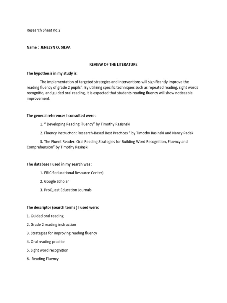 Research Sheet no2 (1) | PDF