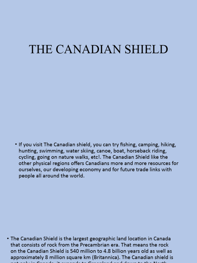 The Canadian Shield | PDF | Canada | Earth Sciences