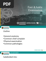 Ankle and Foot Assessment Techniques | PDF | Foot | Anatomical Terms Of ...