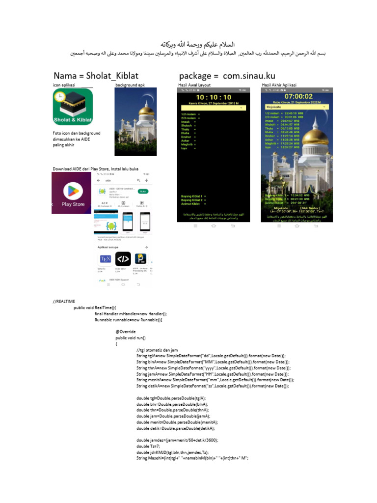 Materi Sholat Android | PDF | Mobile Linux | Java