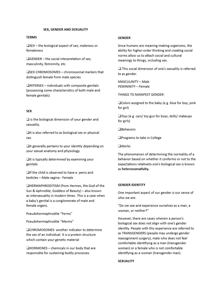 Gensoc Reviewer | PDF | Gender | Gender Studies