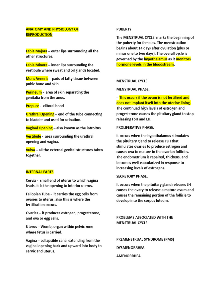 Gensic Reviewer2 Anatomy and Physiology of Reproduction | PDF | Menstrual Cycle | Ovary
