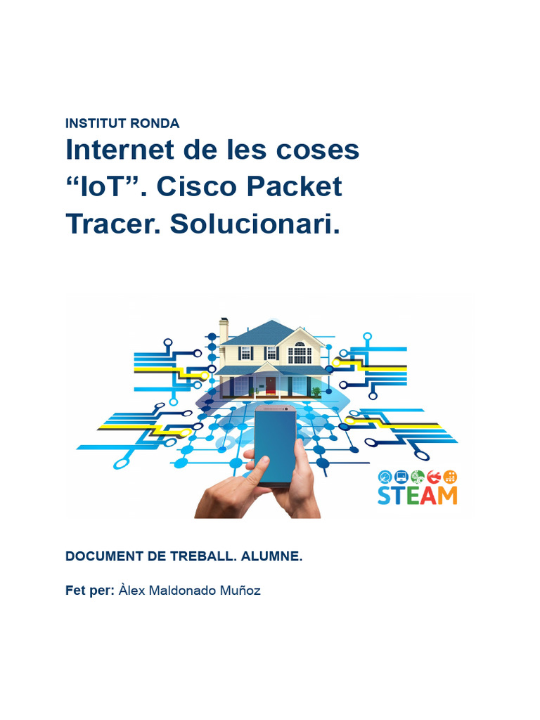 Internet de Les Coses "IoT". Cisco Packet Tracer | PDF