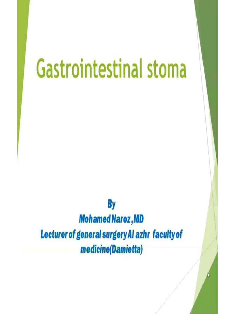 Stoma in Surgery | PDF