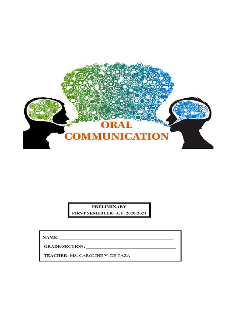 oral comm option 2 | PDF | Nonverbal Communication | Communication