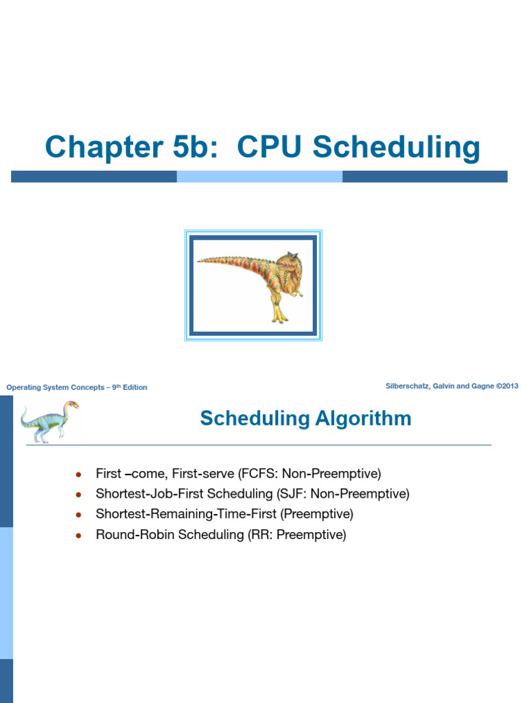 Chapter 5 B Cpu Scheduling Pdf 