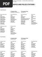 Lahore Police Station Contact List 2024 | PDF | Lahore
