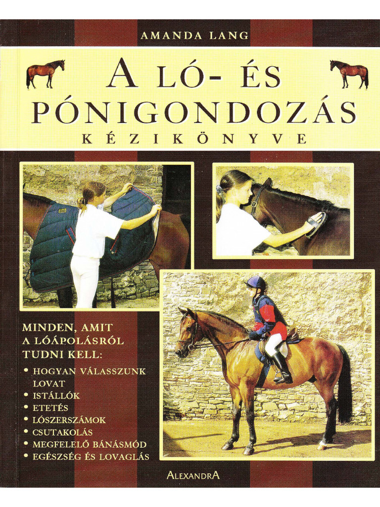 Amanda Lang - Ló - És Pónigondozás | PDF