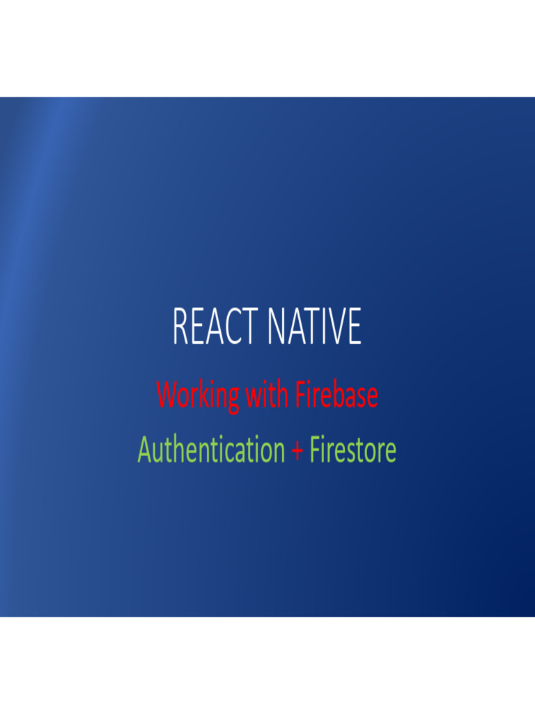 L11 Firebase | PDF | Computing | Software
