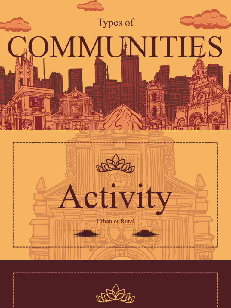 CSC - Types of Communities | PDF | Community | Rural Area