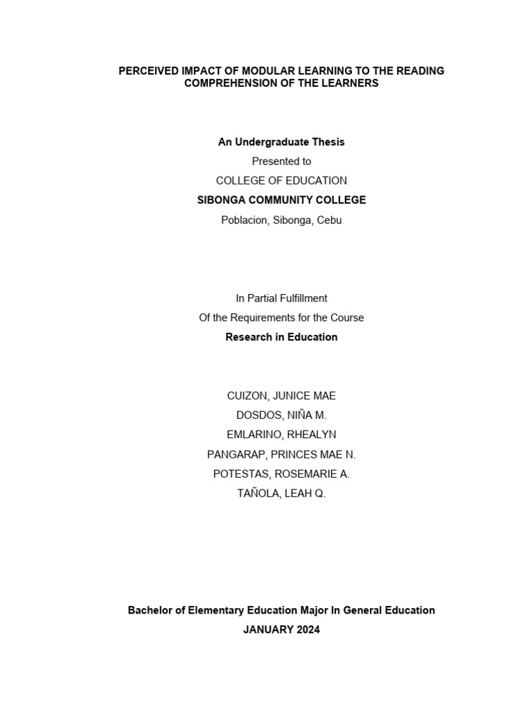 RESEARCH MANUSCRIPT Revise 3 | PDF | Constructivism (Philosophy Of ...