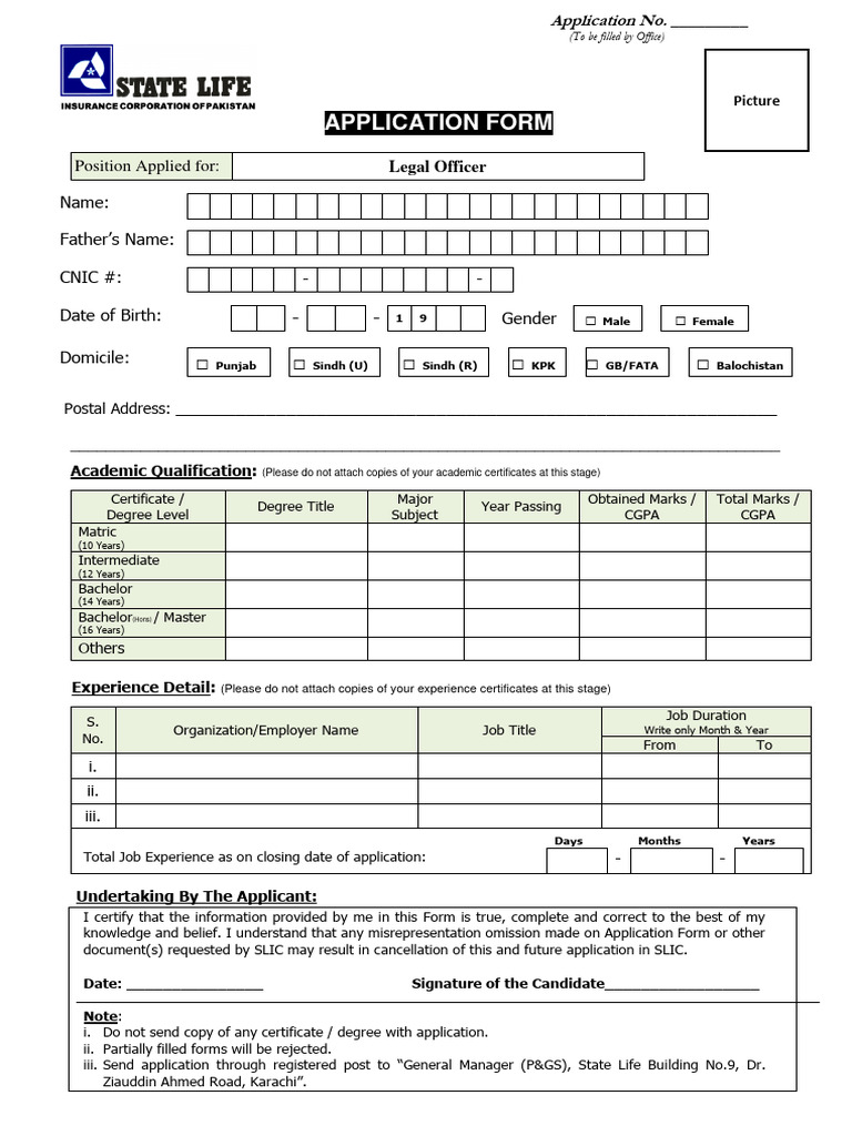 LAD Application Form | PDF | Academic Degree | Educational Stages