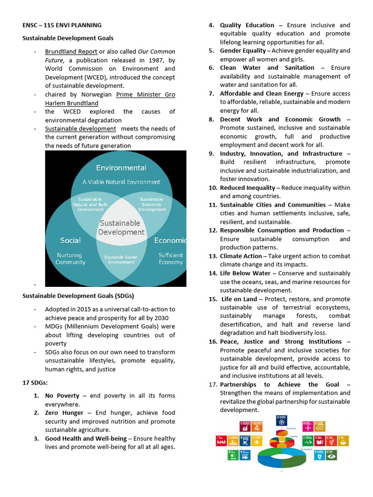 Reviewer Lesson 1 and 2 Envi Planning | PDF | Social Science