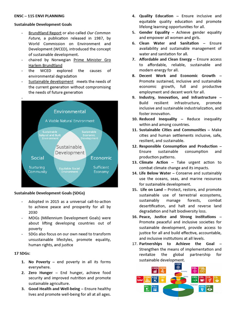 Reviewer Lesson 1 and 2 Envi Planning | PDF