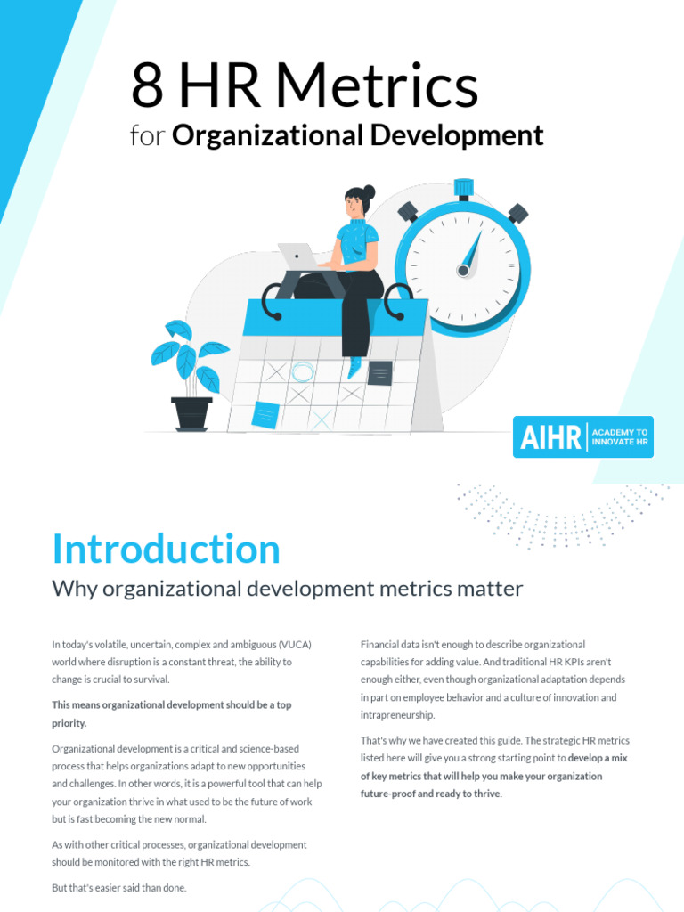 AIHR - 8 HR Metrics For Organizational Development | PDF | Leadership ...