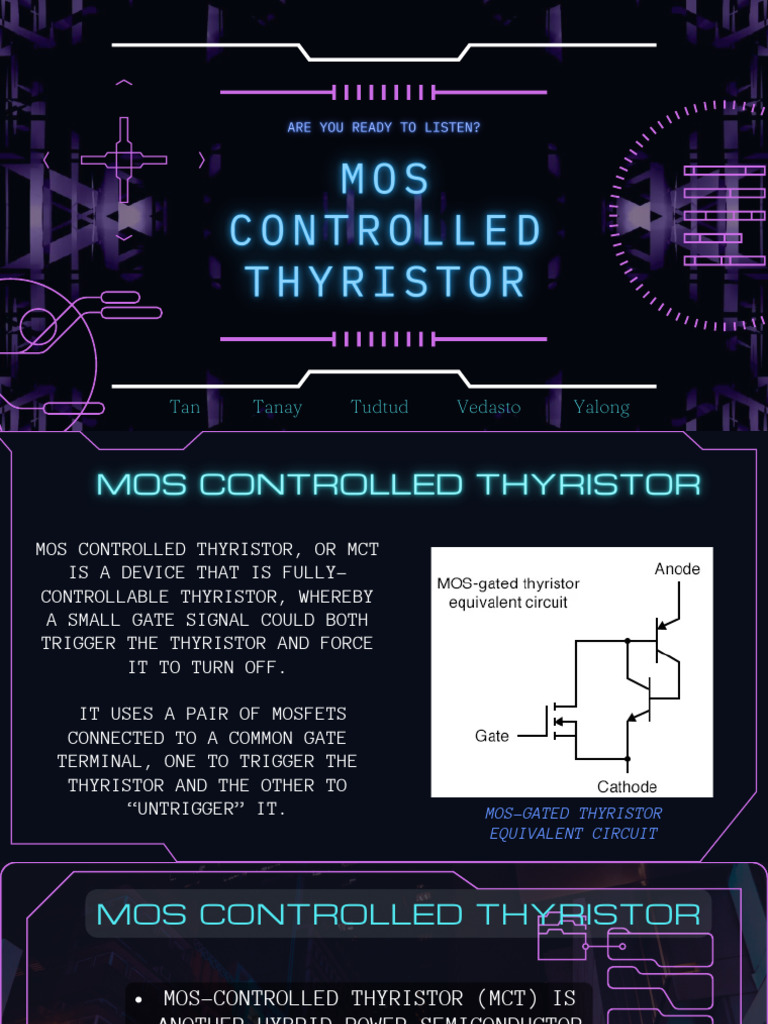 MOS Controlled Thyristor Group 7 | PDF | Field Effect Transistor | Mosfet