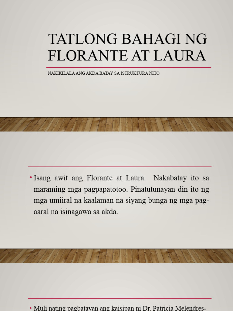 Tatlong bahagi ng florante at laura | PDF Tatlong bahagi ng florante at laura | PDF