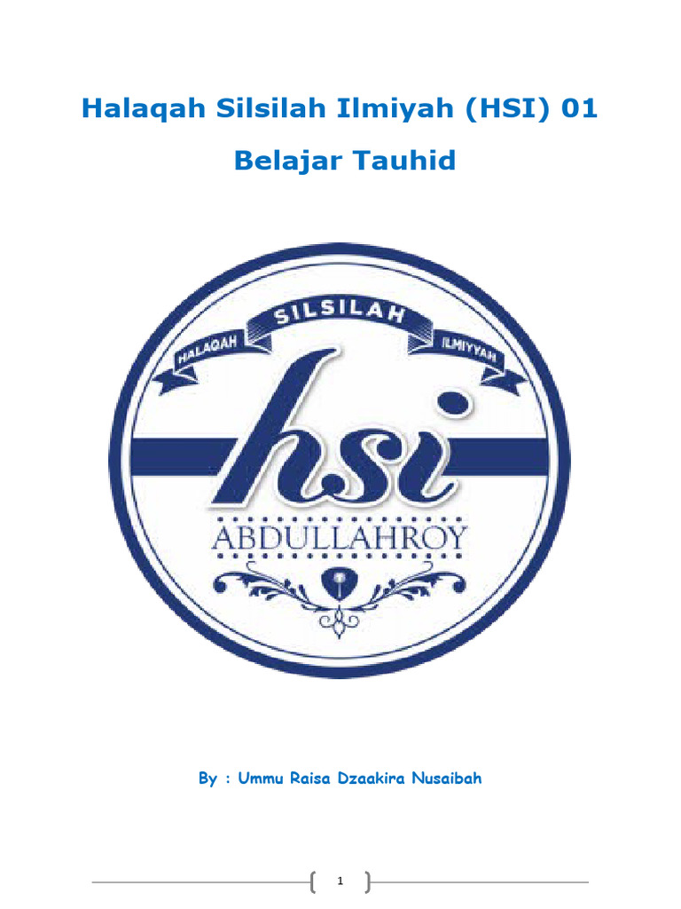 Silsilah 01 | PDF