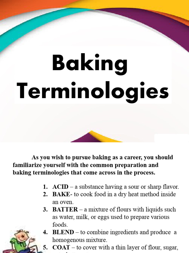 Basic Terminologies | PDF | Breads | Baking