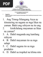ACTIVITY SHEET Pagtataya Sa Likas Na Yaman | PDF