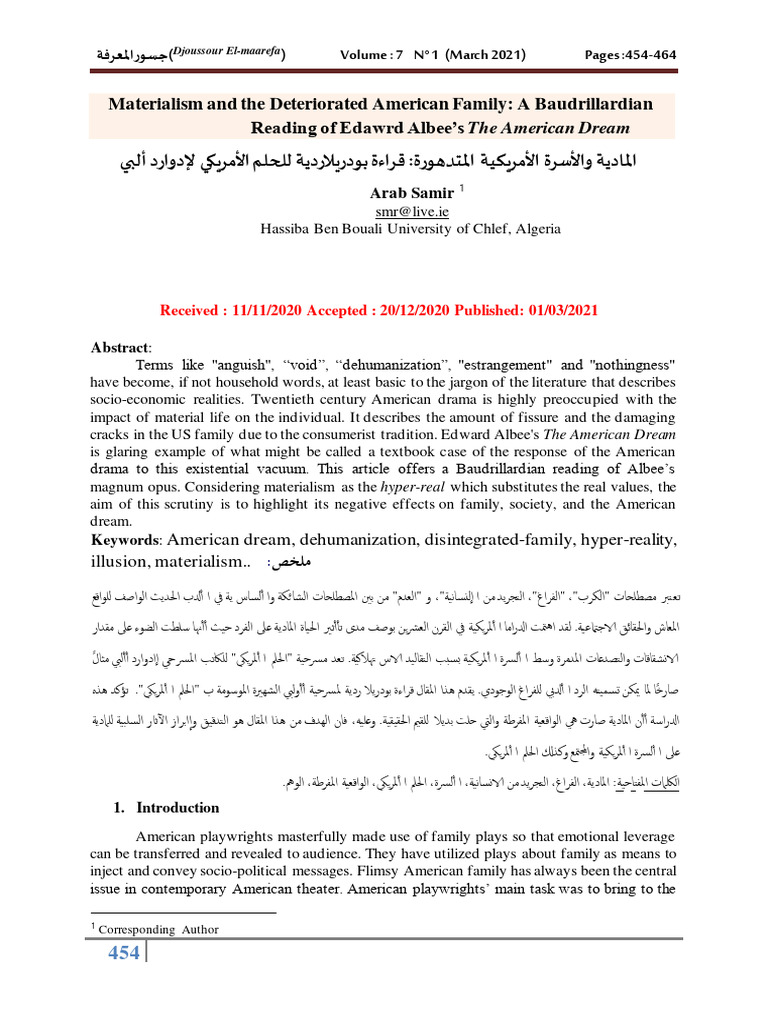 Materialism_and_the_Deteriorated_America | PDF