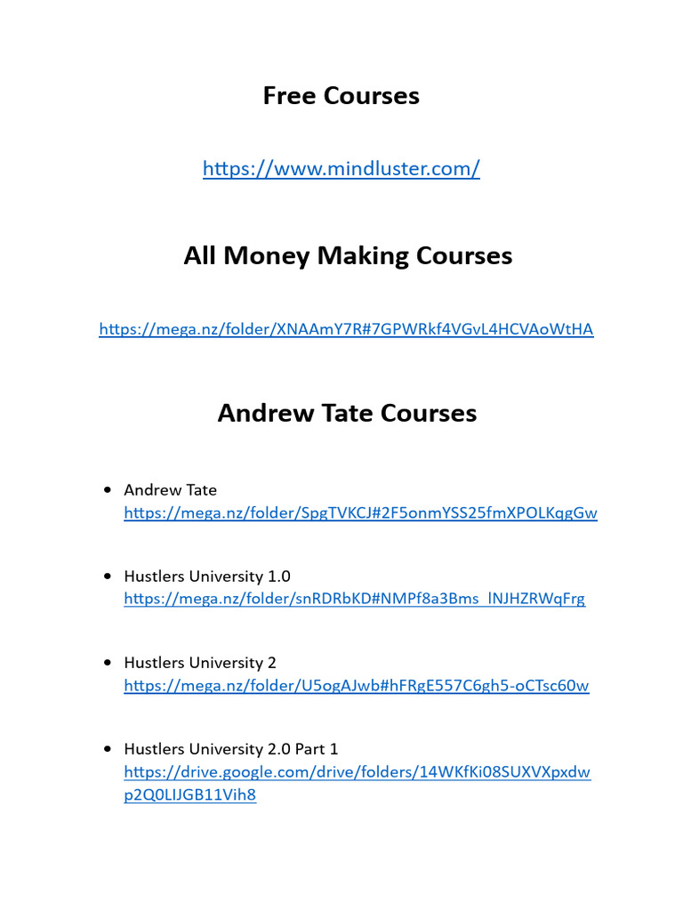 Useful Courses | PDF