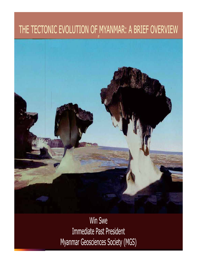 Myanmar's Tectonic Evolution | PDF | Geophysics | Structure Of The Earth