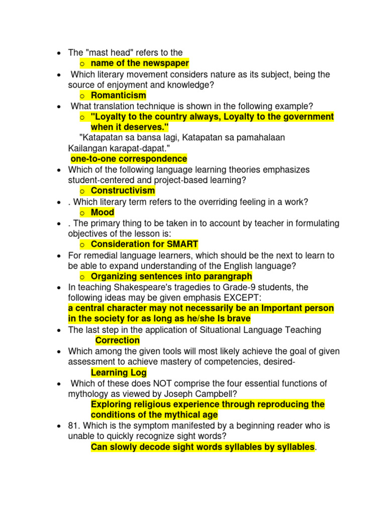 Majorship 2 | PDF | English Language | Learning