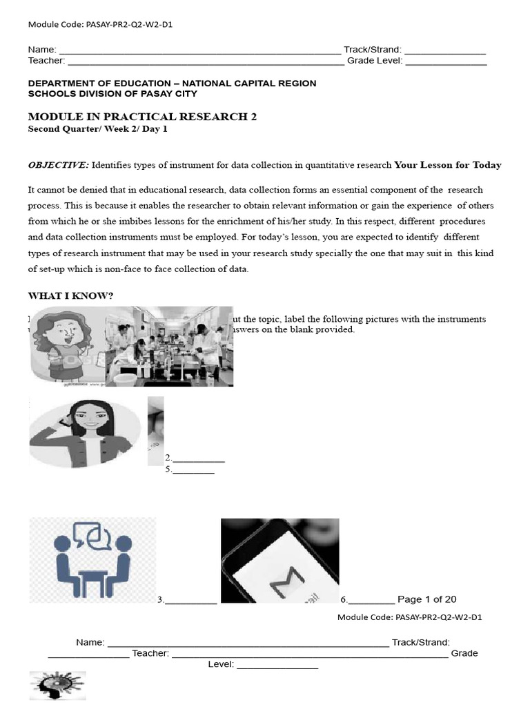 06 Stem 12 Pasay PR2 Q2 W2 | PDF | Survey Methodology | Questionnaire