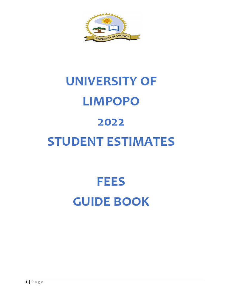 Student Fees Guide Book Final Year 2022 | PDF | Bachelor's Degree ...