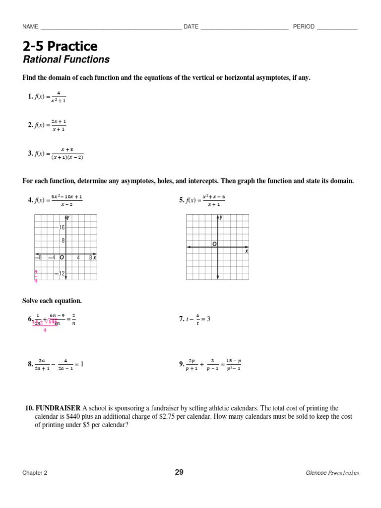 2-5 Practice Sheet | PDF