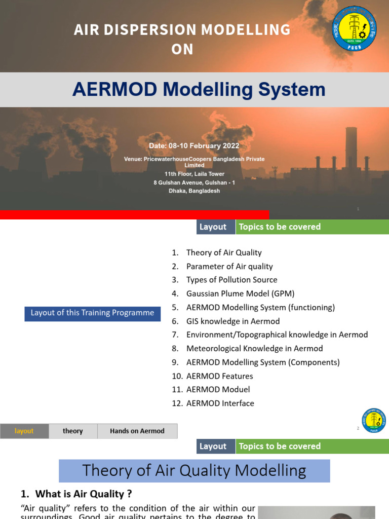 Aermod Modelling System (PGCB) - (8-10 February 2022) - Rajib Roy | PDF