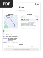 Ola Cab Invoice Template | PDF | Invoice | Payments
