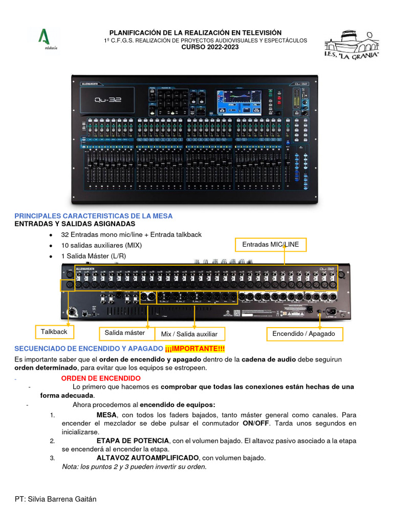 Manual Mesa de Sonido | PDF | Micrófono | Frecuencia